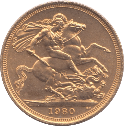 1980 GOLD SOVEREIGN ( UNC ) Sovereign Cambridgeshire Coins ...