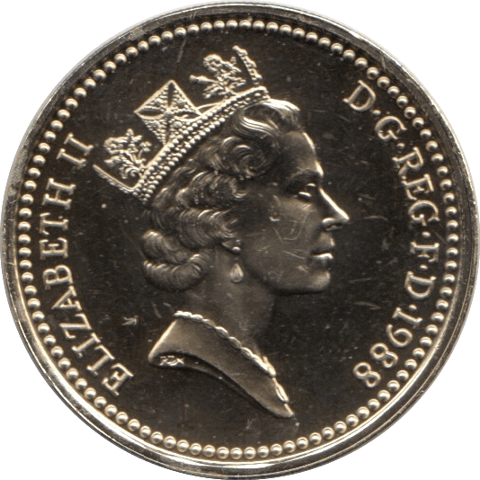 1988 ONE POUND £1 ROYAL ARMS BRILLIANT UNCIRCULATED BU £1 BU ...