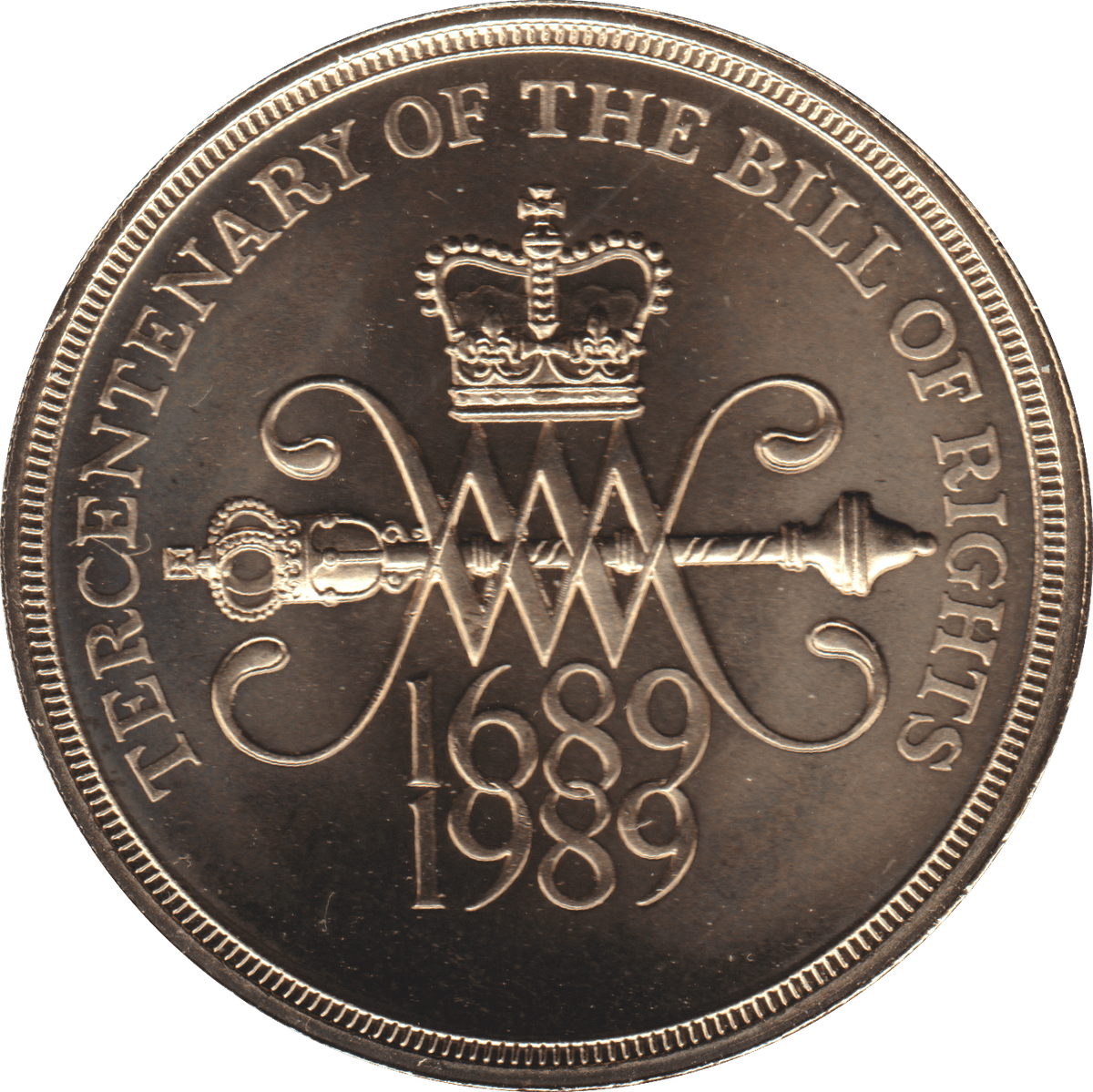 1989 TWO POUND £2 BILL OF RIGHTS BRILLIANT UNCIRCULATED BU £2 BU ...