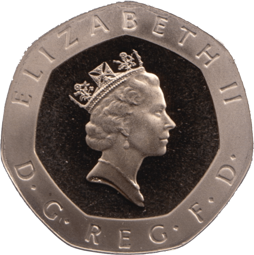 1990 20P TWENTY PENCE PROOF COIN TUDOR ROSE 20p Proof Cambridgeshire ...