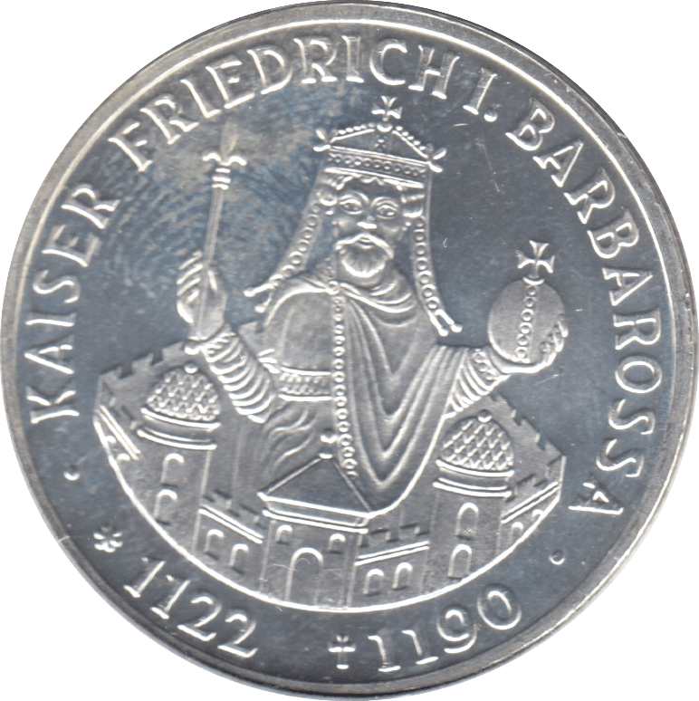 1990 SILVER GERMAN 10 MARK SILVER WORLD COINS Cambridgeshire Coins ...