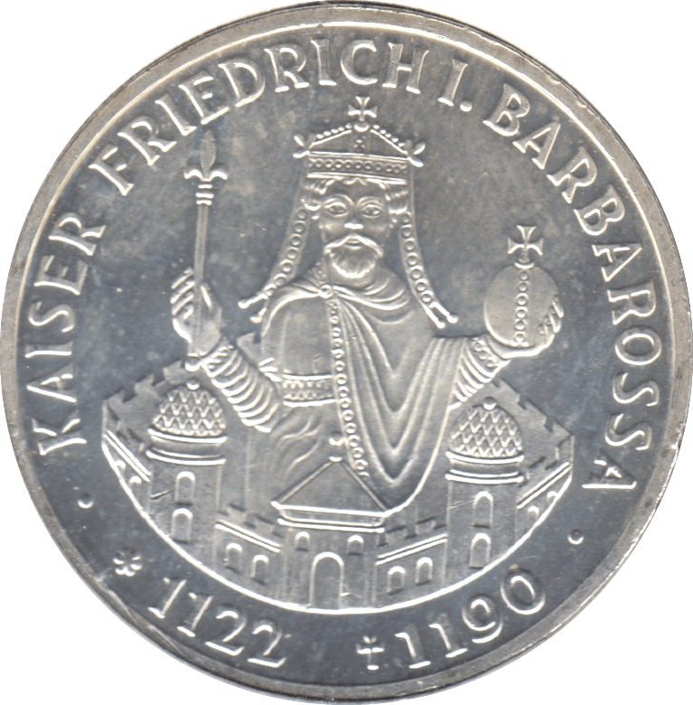 1990 SILVER GERMAN 10 MARK SILVER WORLD COINS Cambridgeshire Coins ...
