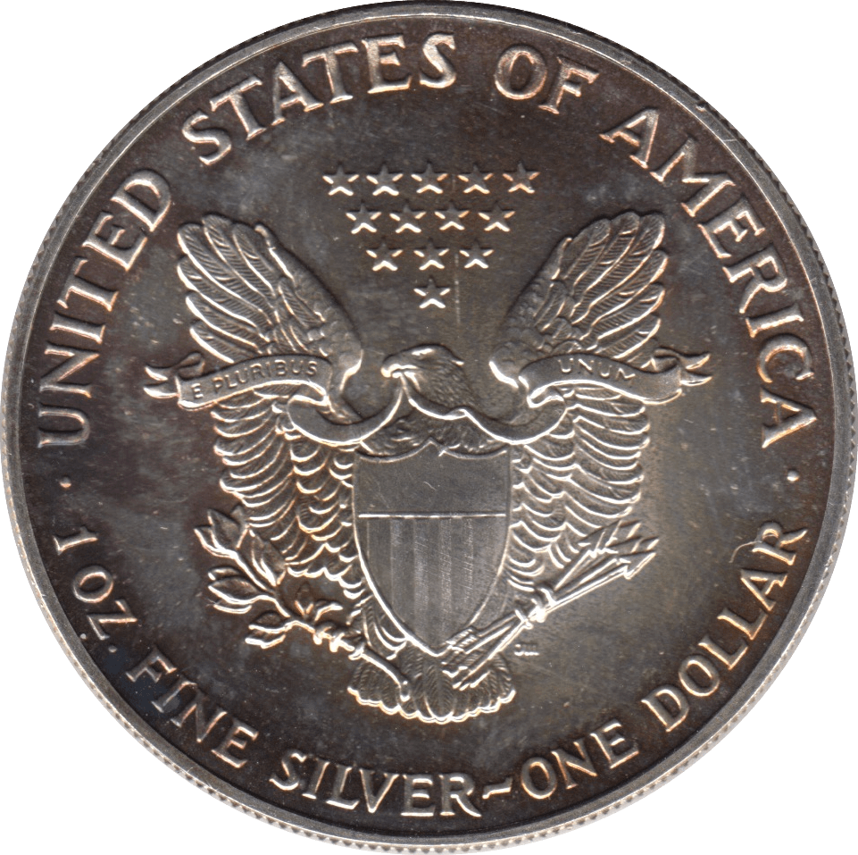 1990 SILVER LIBERTY DOLLAR USA SILVER WORLD COINS Cambridgeshire Coins ...