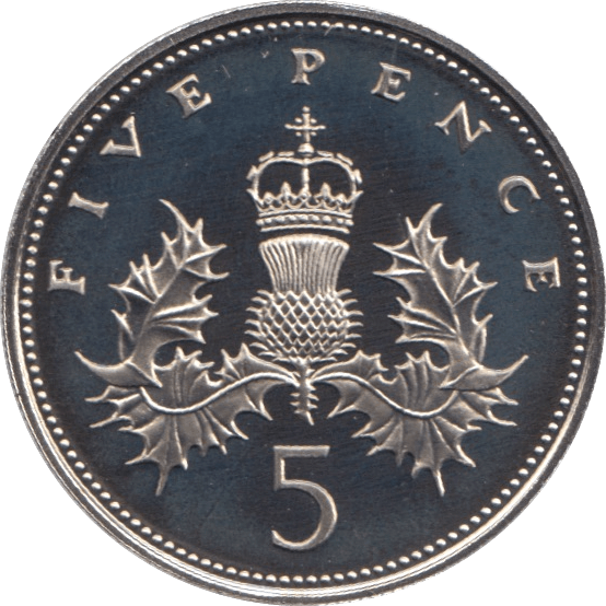 1992 PROOF FIVE PENCE 5P LARGE 5p PROOF Cambridgeshire Coins ...