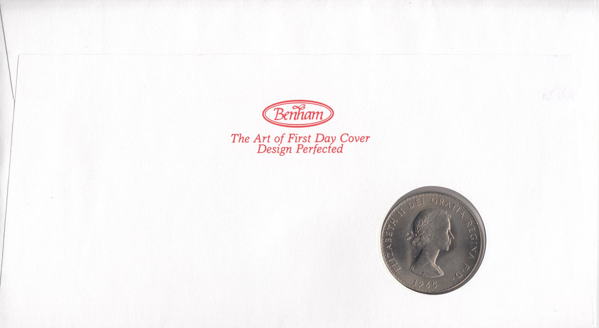 1995 COMMEMORATIVE CROWN COIN COVER SIGNED BY CHURCHILL REF CC21 coin ...