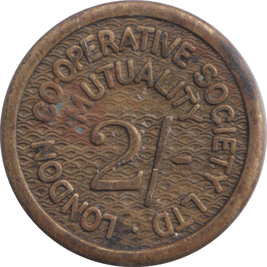2 SHILLINGS TOKEN COOPERATIVE SOCIETY HALFPENNY TOKEN Cambridgeshire ...
