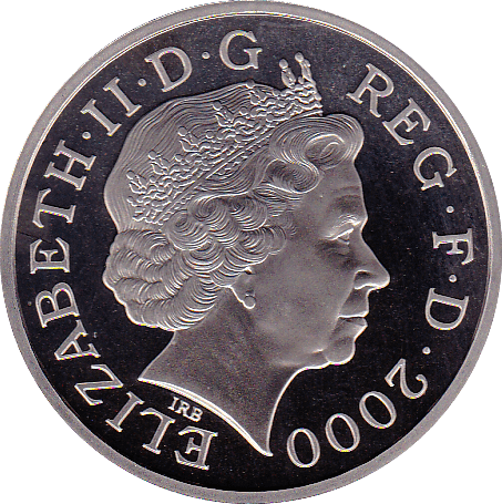 2000 FIVE POUND £5 PROOF COIN MILLENNIUM COMMEMORATIVE £5 Proof ...