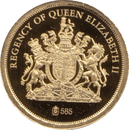 2002 GOLD PROOF THE GOLDEN JUBILEE REGENCY OF QUEEN ELIZABETH II REF 24 ...