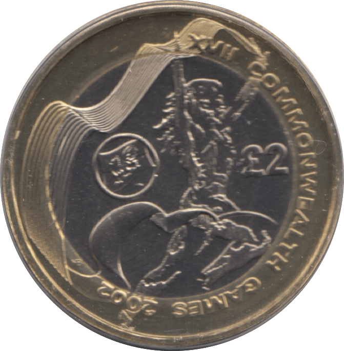 2002 TWO POUND £2 COMMONWEALTH GAMES WALES BRILLIANT UNCIRCULATED BU £2 ...