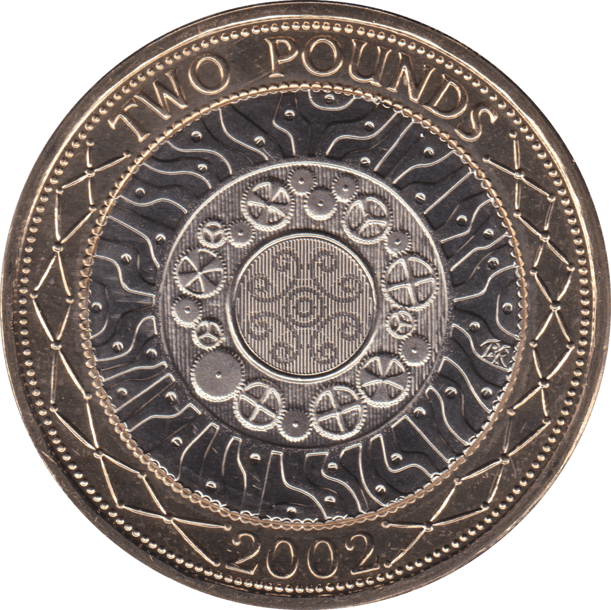 2002 TWO POUND £2 SHOULDERS GIANTS BRILLIANT UNCIRCULATED BU £2 BU ...