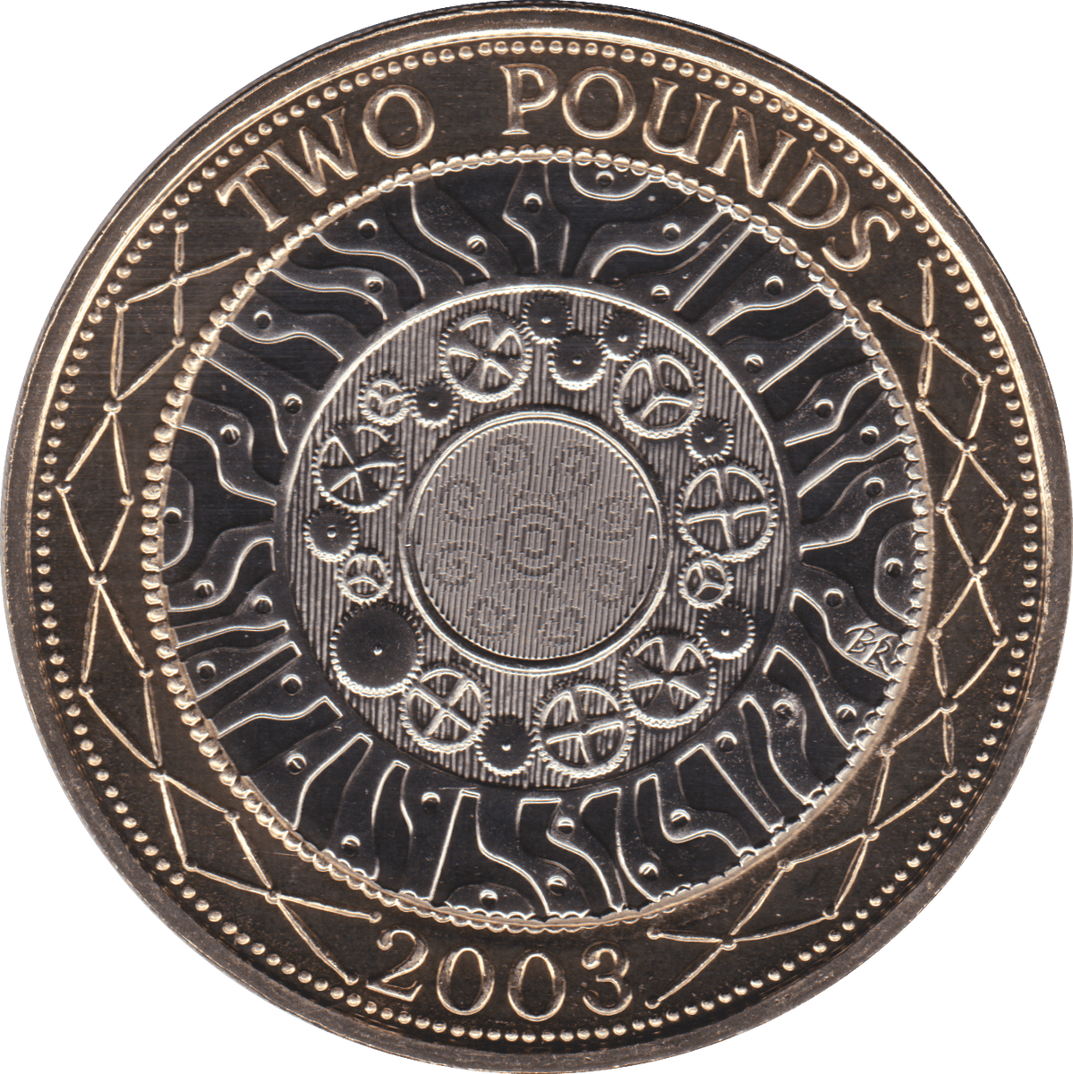 2003 TWO POUND £2 SHOULDERS GIANTS BRILLIANT UNCIRCULATED BU £2 BU ...