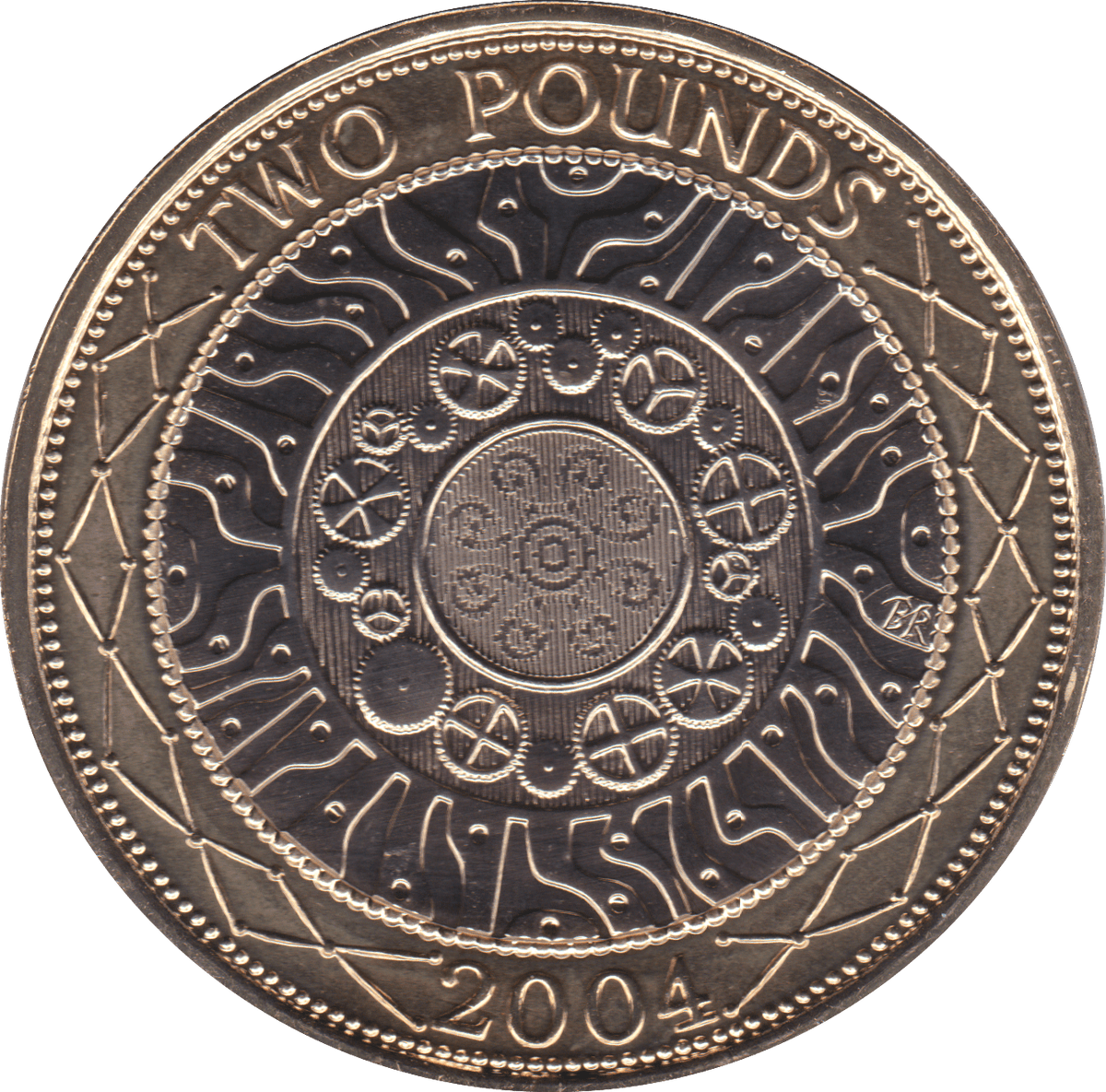 2004 TWO POUND £2 SHOULDERS GIANTS BRILLIANT UNCIRCULATED BU £2 BU ...