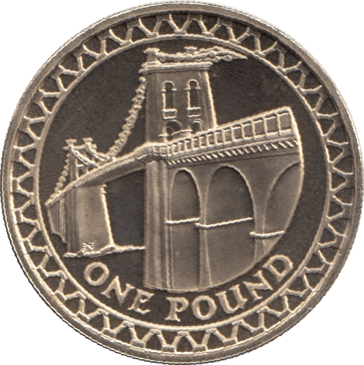 2005 ONE POUND PROOF £1 WALES MENAI BRIDGE £1 Proof Cambridgeshire ...