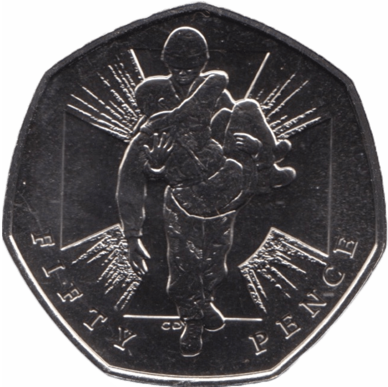 2006 FIFTY PENCE 50P BRILLIANT UNCIRCULATED VICTORIA SOLDIER BU 50p BU ...