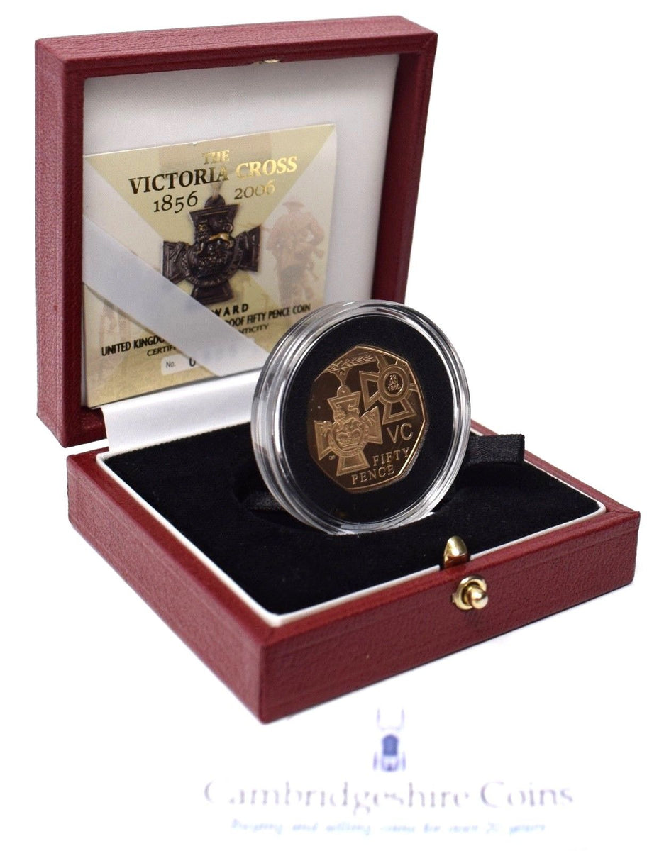 2006 Gold Proof The Victoria Cross 50p Fifty Pence Coin BOX + COA Royal ...