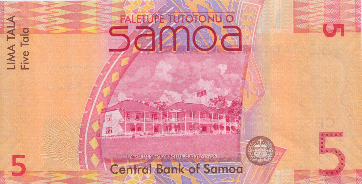 2008 5 TALO BANKNOTE SAMOA REF 1194 World Banknotes Cambridgeshire ...