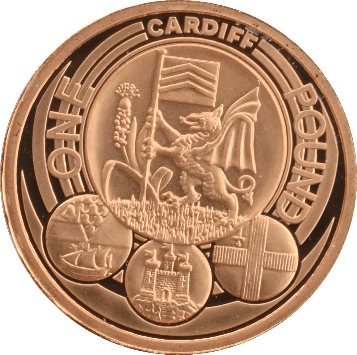 2011 GOLD PROOF £1 CARDIFF QUEEN ELIZABETH II (NGC) PF70 ULTRA CAMEO ...