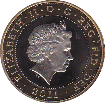 2011 TWO POUND £2 PROOF COIN MARY ROSE 500TH ANNIVERSARY £2 Proof ...