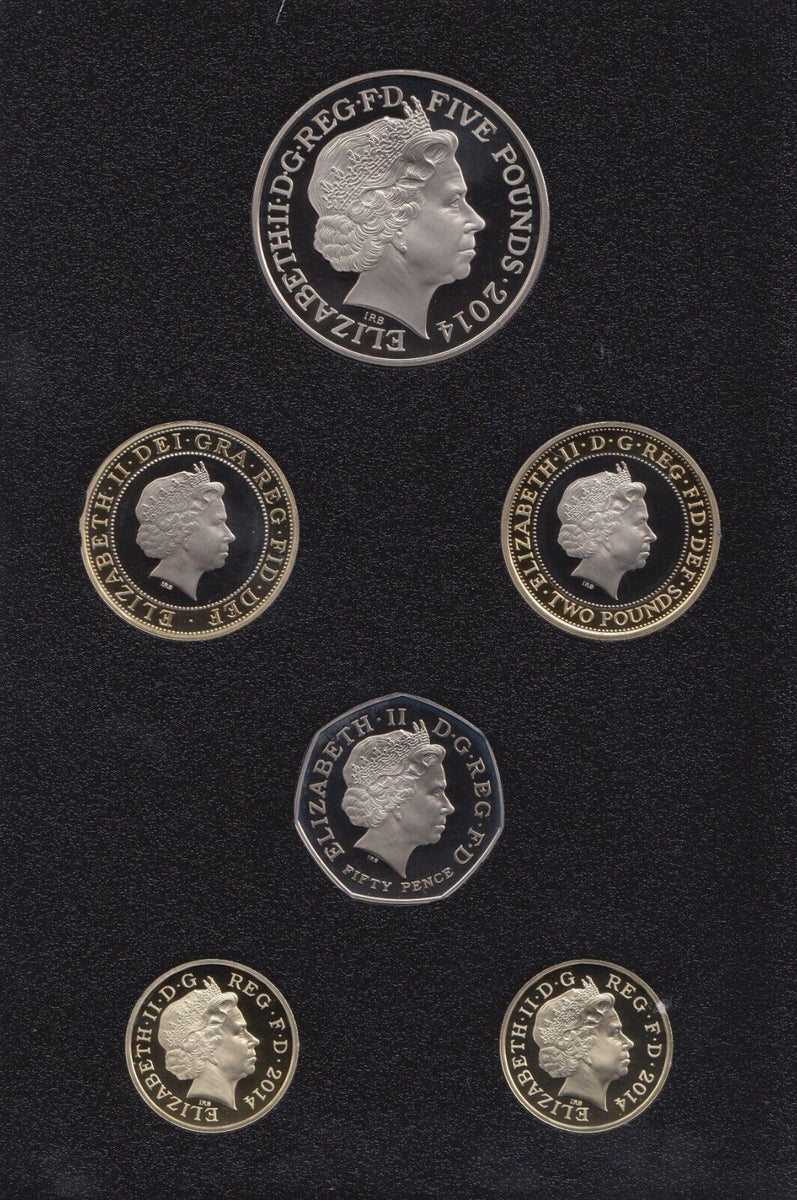2014 ROYAL MINT COMMEMORATIVE PROOF SET PROOF SET black Cambridgeshire ...