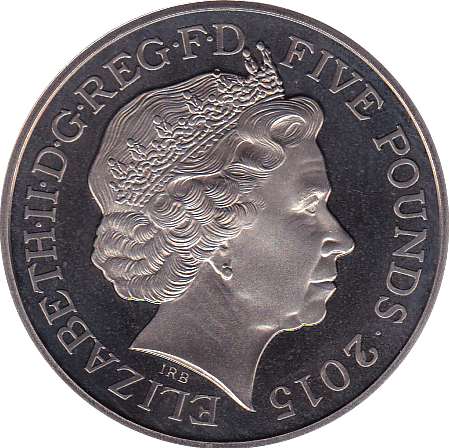 2015 FIVE POUND £5 PROOF COIN BATTLE OF WATERLOO £5 Proof ...