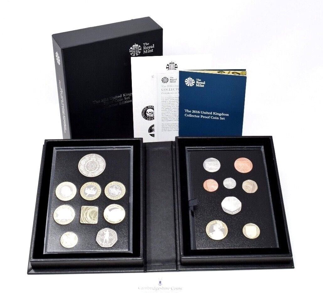 2016 ROYAL MINT COLLECTORS PROOF SET PROOF SET black Cambridgeshire ...
