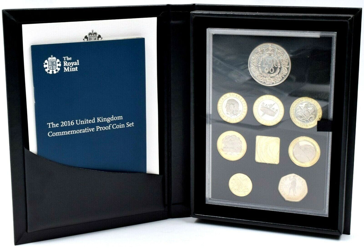 2016 ROYAL MINT COMMEMORATIVE PROOF SET PROOF SET black Cambridgeshire ...