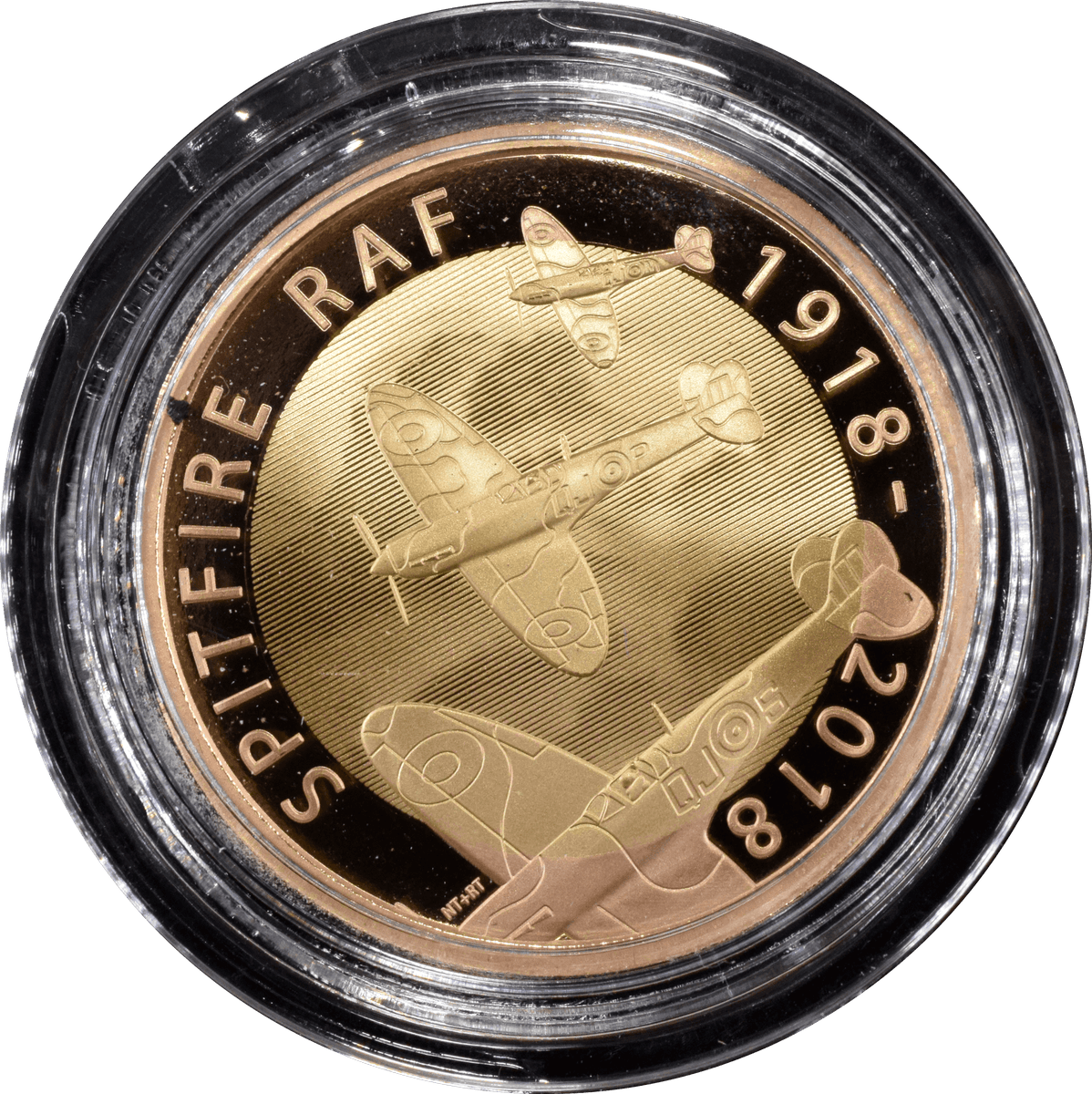 2018 Gold Proof £2 RAF Spitfire Coin BOX COA Double Sovereign Gold ...