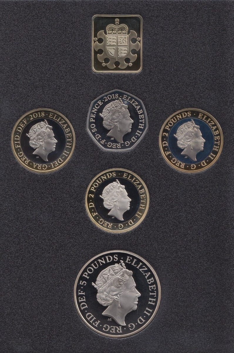 2018 ROYAL MINT COMMEMORATIVE PROOF SET PROOF SET black Cambridgeshire ...