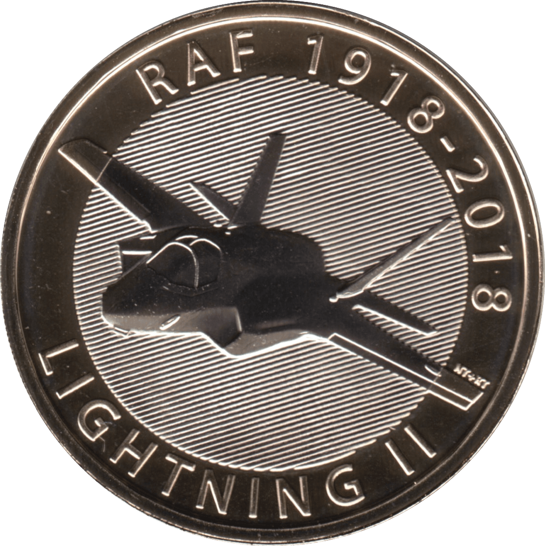 2018 TWO POUND £2 RAF F-35 LIGHTING II BRILLIANT UNCIRCULATED BU £2 BU ...