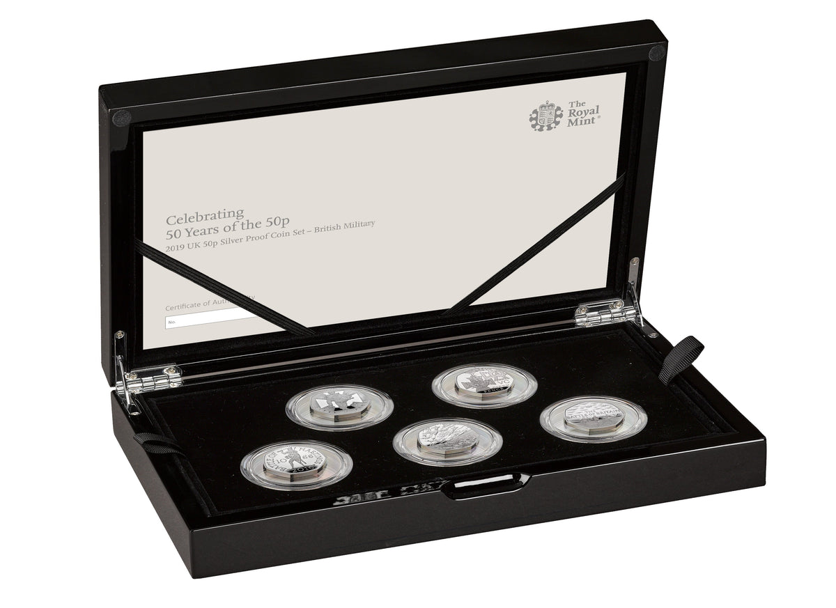 2019 Celebrating 50 years of the 50p British Military Silver Proof Set ...