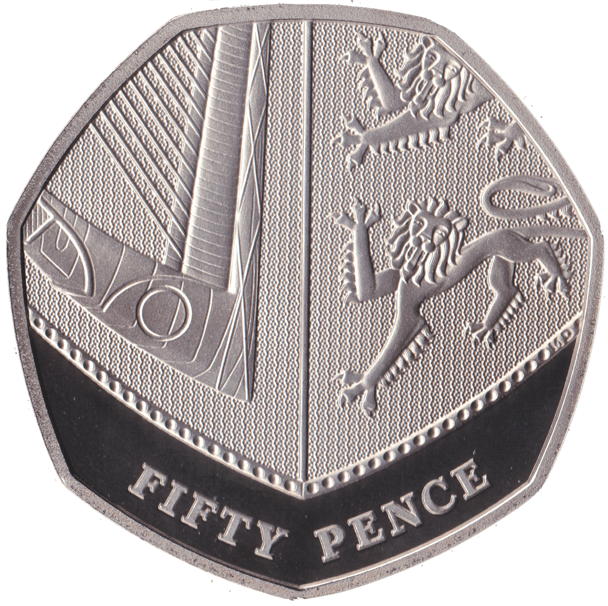 2020 50P FIFTY PENCE PROOF COIN SECTION OF SHIELD 50p Proof ...