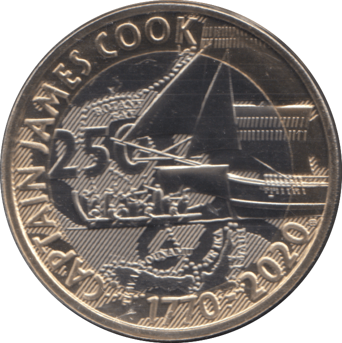 2020 Captain Cook £2 Brilliant Uncirculated Coin 250th Anniversary Pack ...