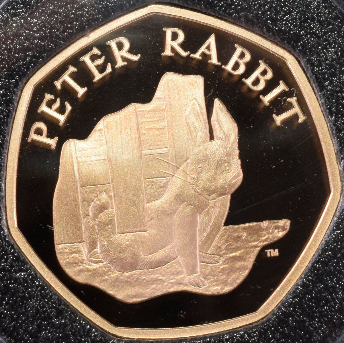 2020 GOLD PROOF PETER RABBIT 50P BEATRIX POTTER COIN BOX + COA ROYAL ...