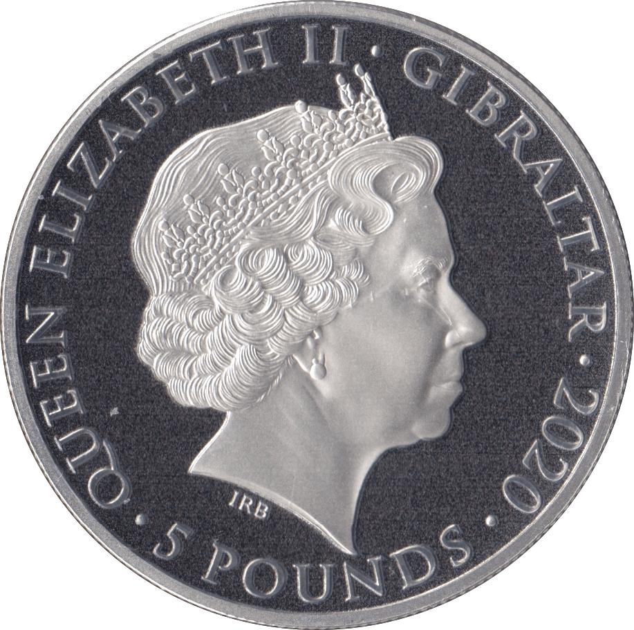 2020 SILVER PROOF 5 POUNDS GIBRALTAR PENNY SILVER WORLD COINS ...