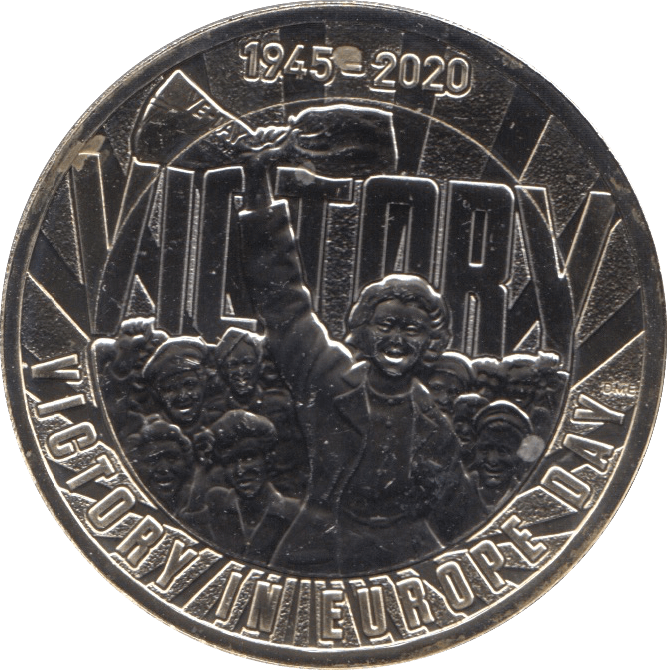 2020 TWO POUND £2 VE DAY 75TH BRILLIANT UNCIRCULATED BU £2 BU ...