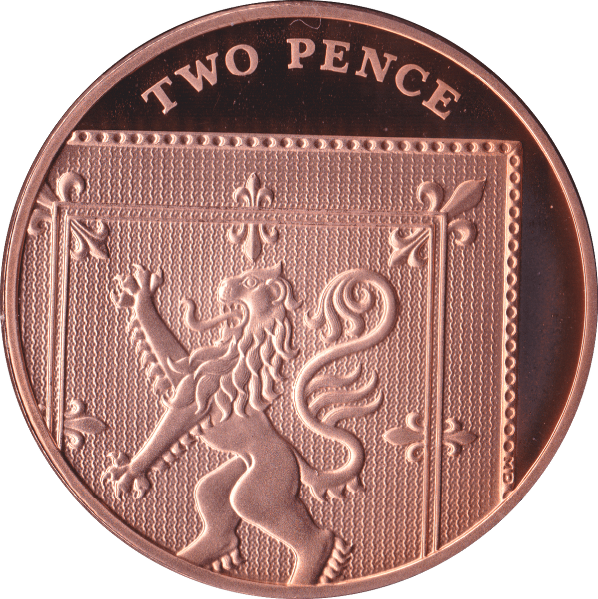 2021 2p TWO Pence Brilliant Uncirculated BU Coin Section of Shield 2p ...