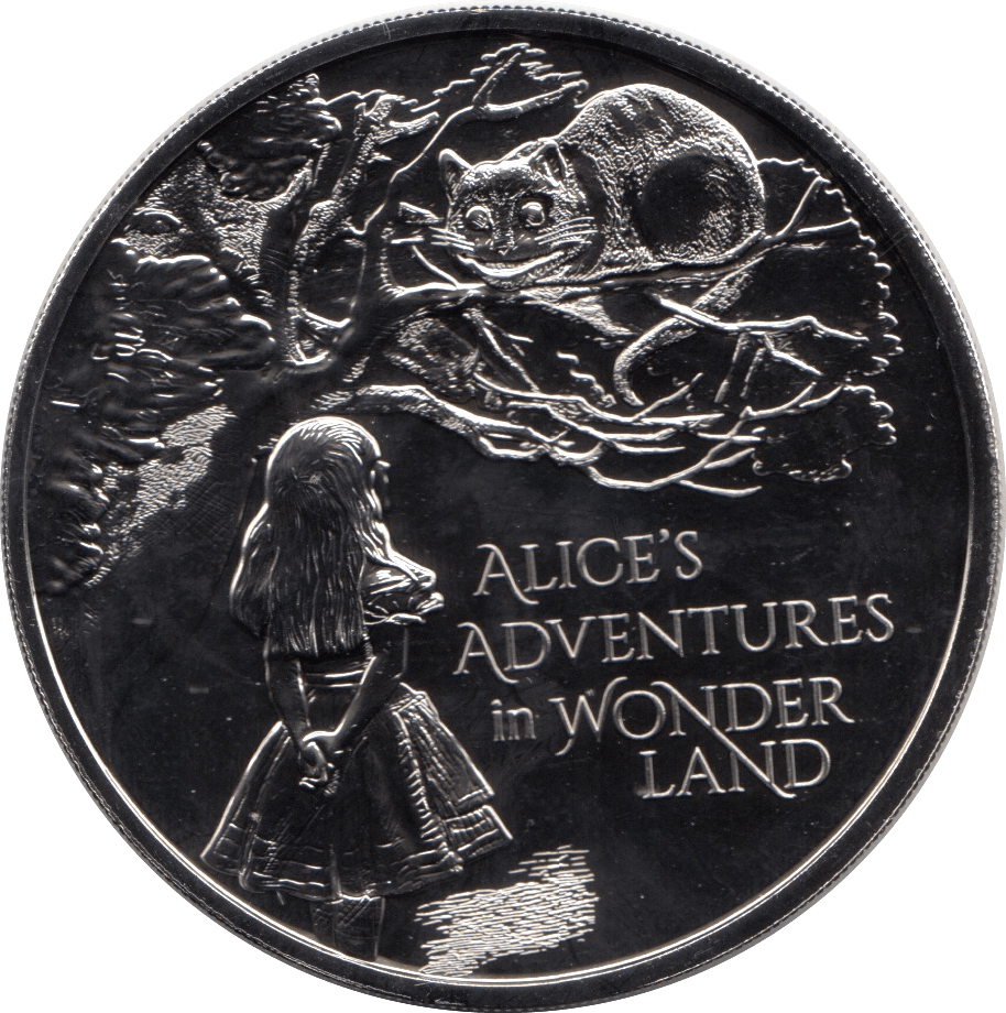 2021 BRILLIANT UNCIRCULATED £5 COIN ALICE IN WONDERLAND BU £5 BU ...