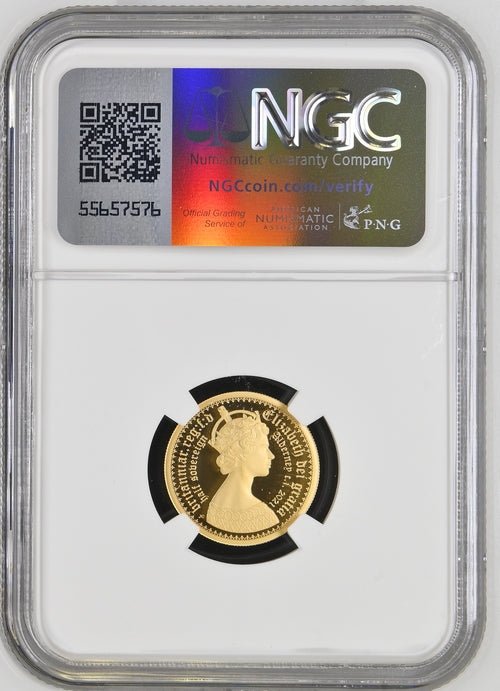 2021 GOLD PROOF ALDERNEY GOTHIC CROWN 1/2 SOVEREIGN (NGC) PF70 ULTRA ...