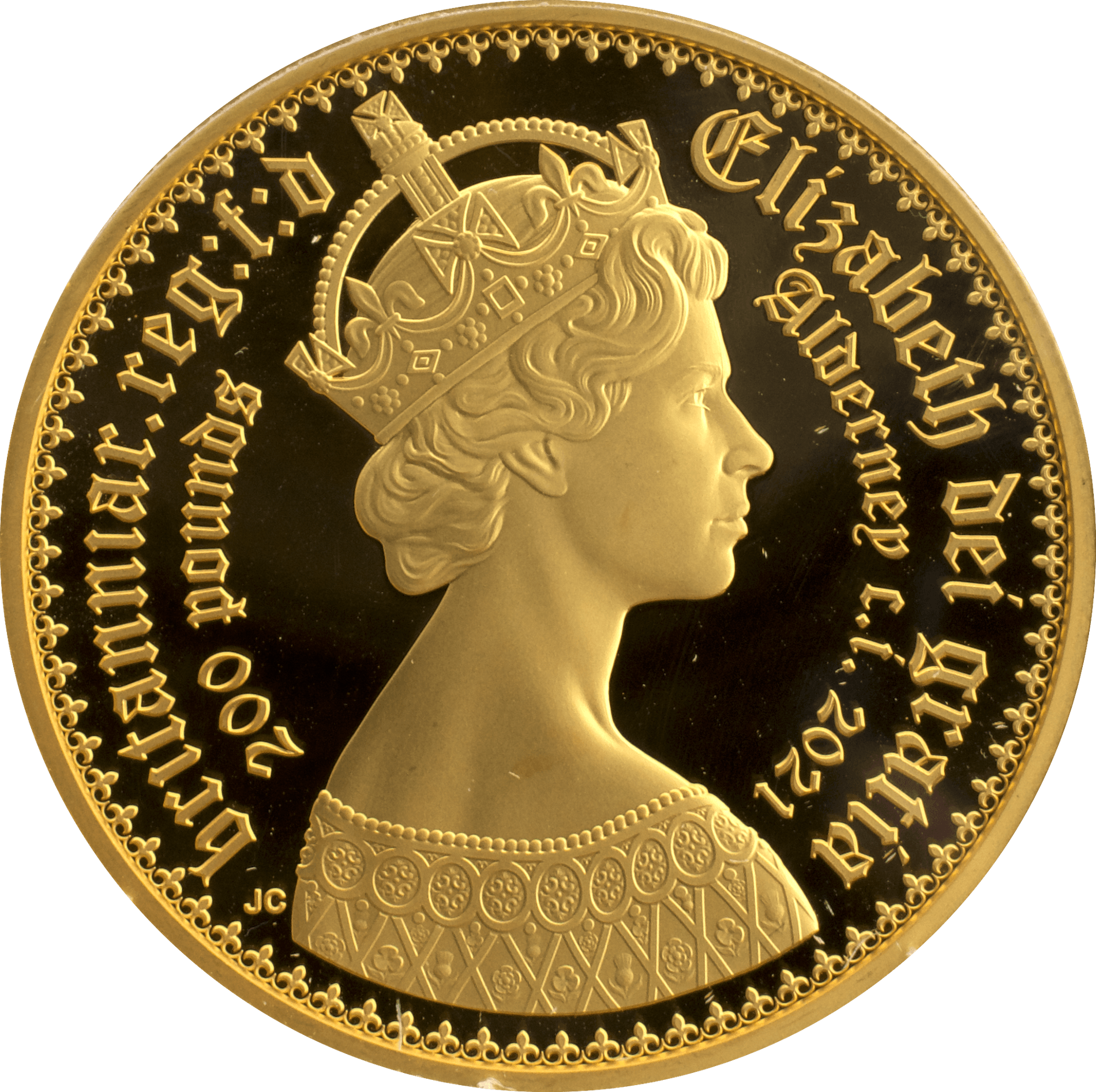 2021 GOLD PROOF NEW GOTHIC CROWN PCGC PR70DCAM NGC CERTIFIED COINS ...