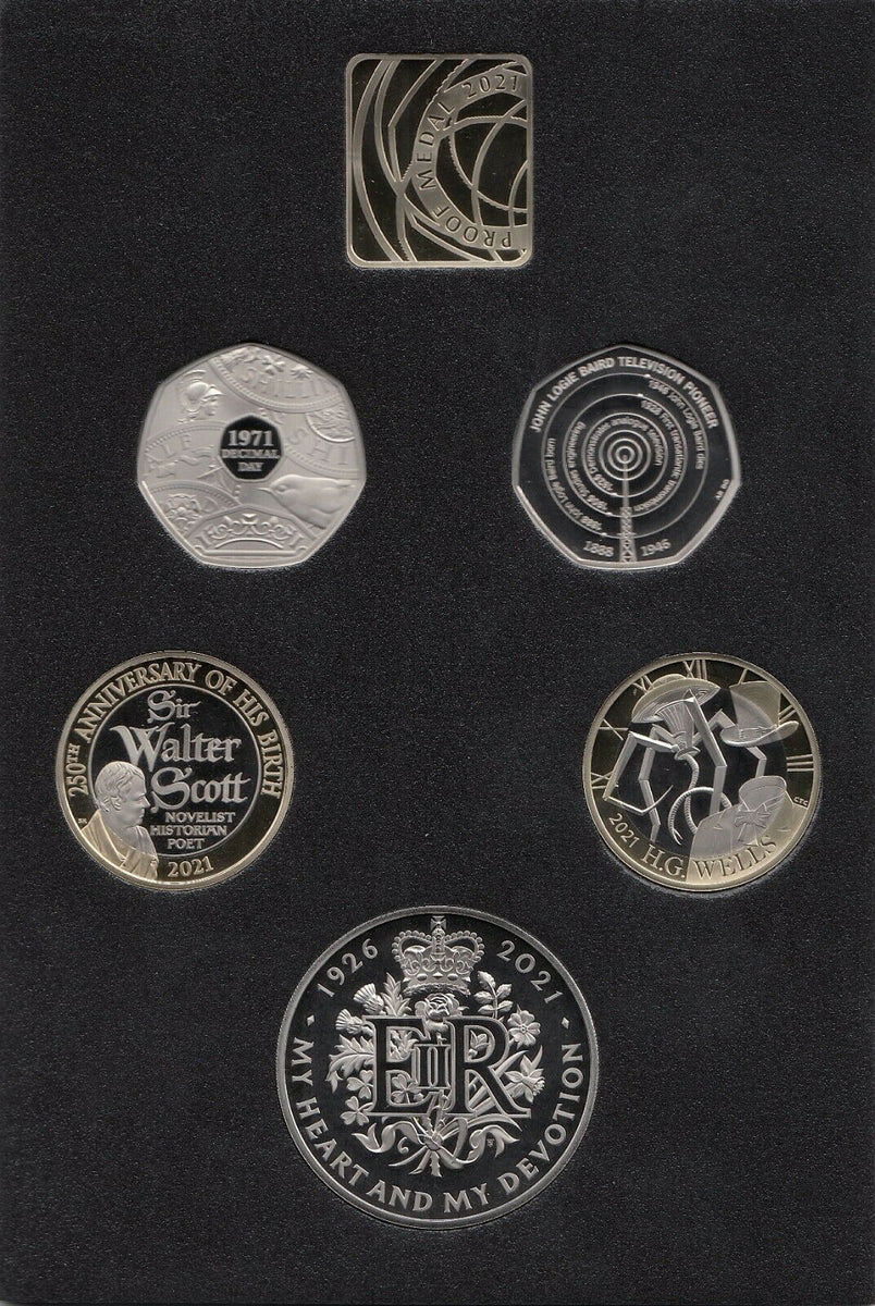 2021 United Kingdom Proof Coin Set Royal Mint Limited Edition 10,000 ...
