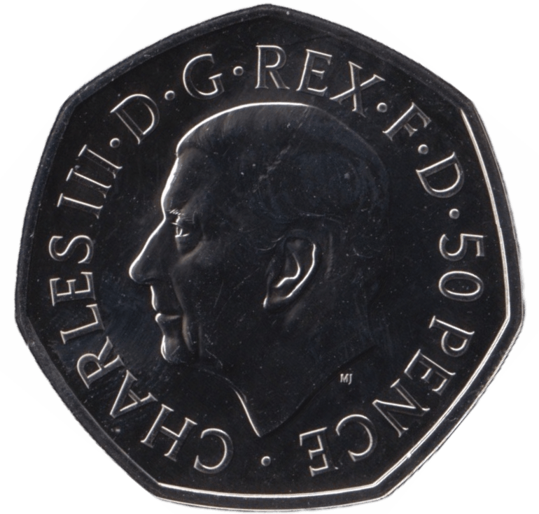 2022 FIFTY PENCE BRILLIANT UNCIRCULATED 50P CHARLES III 50p BU ...