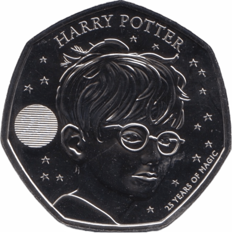 2022 FIFTY PENCE BRILLIANT UNCIRCULATED 50P HARRY POTTER 50p BU ...
