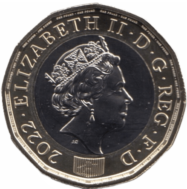 2022 ONE POUND £1 BRILLIANT UNCIRCULATED BU £1 BU Cambridgeshire Coins ...