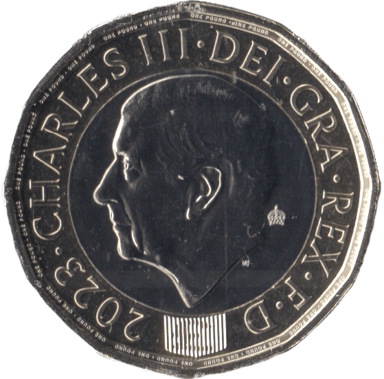 NEW KING CHARLES 2023 ONE POUND BRILLIANT UNCIRCULATED £1 BU ...