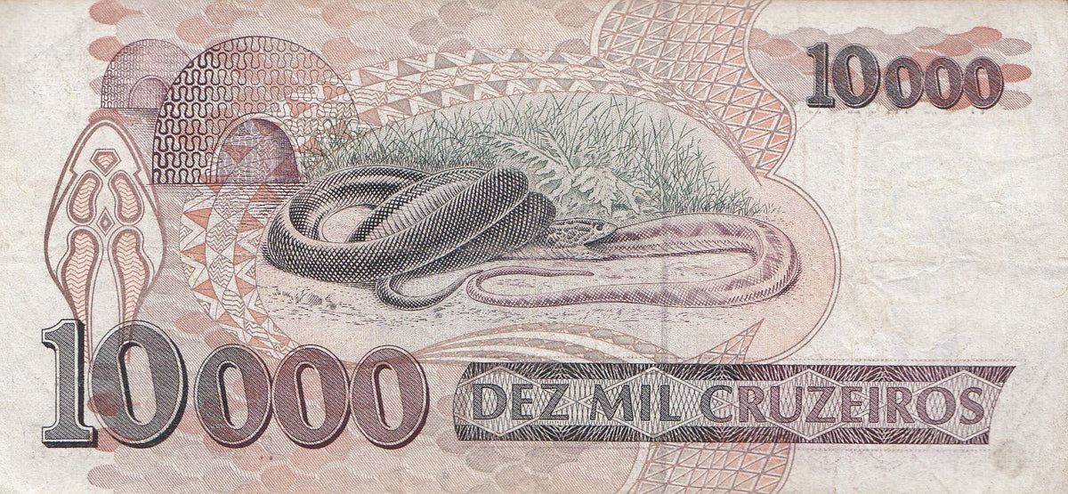 10000 CRUZEIROS BANKNOTE BRAZIL ( REF 236 ) - Cambridgeshire Coins ...