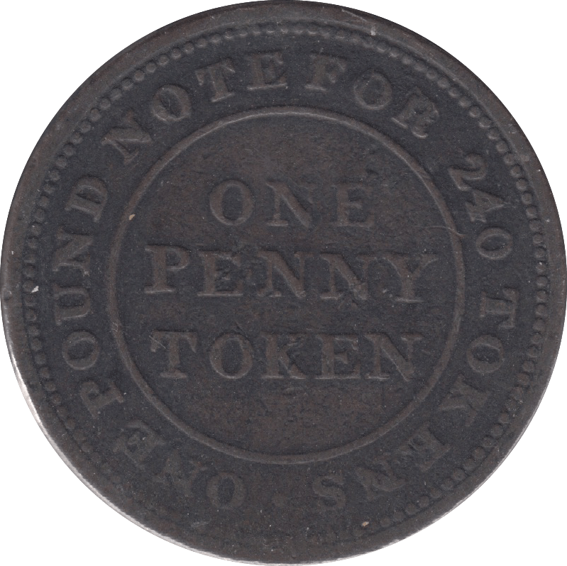 1813 ONE PENNY TOKEN 17 - Cambridgeshire Coins – Cambridgeshire Coins