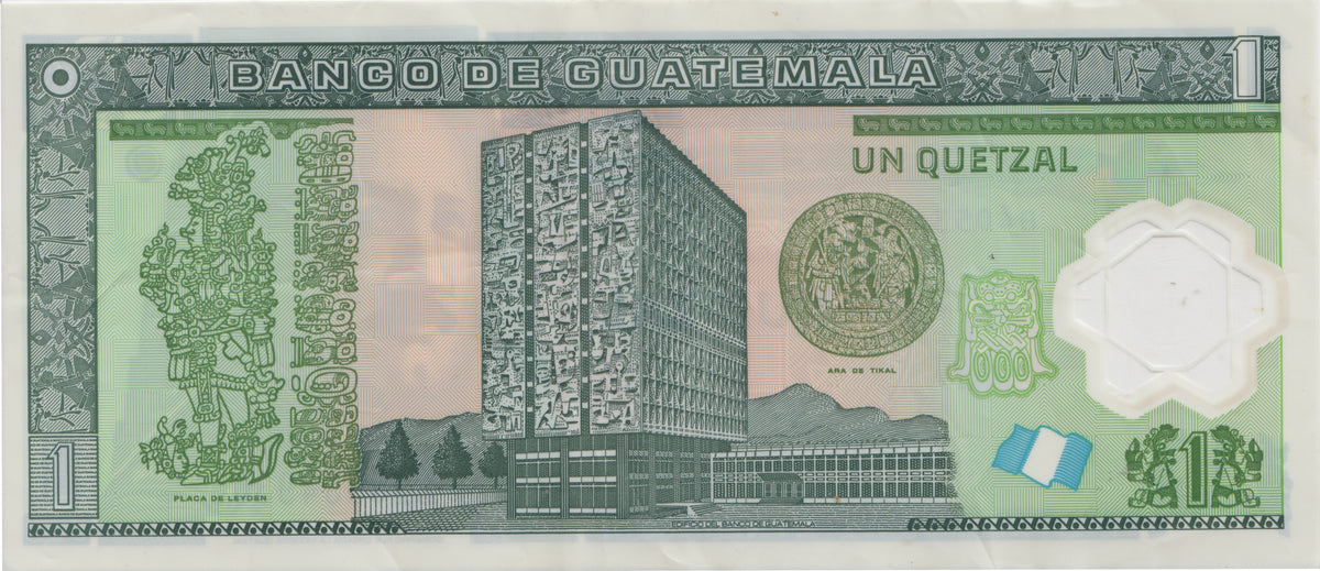 1 QUETZAL GUATEMALA BANKNOTE ( REF 100 ) - Cambridgeshire Coins ...