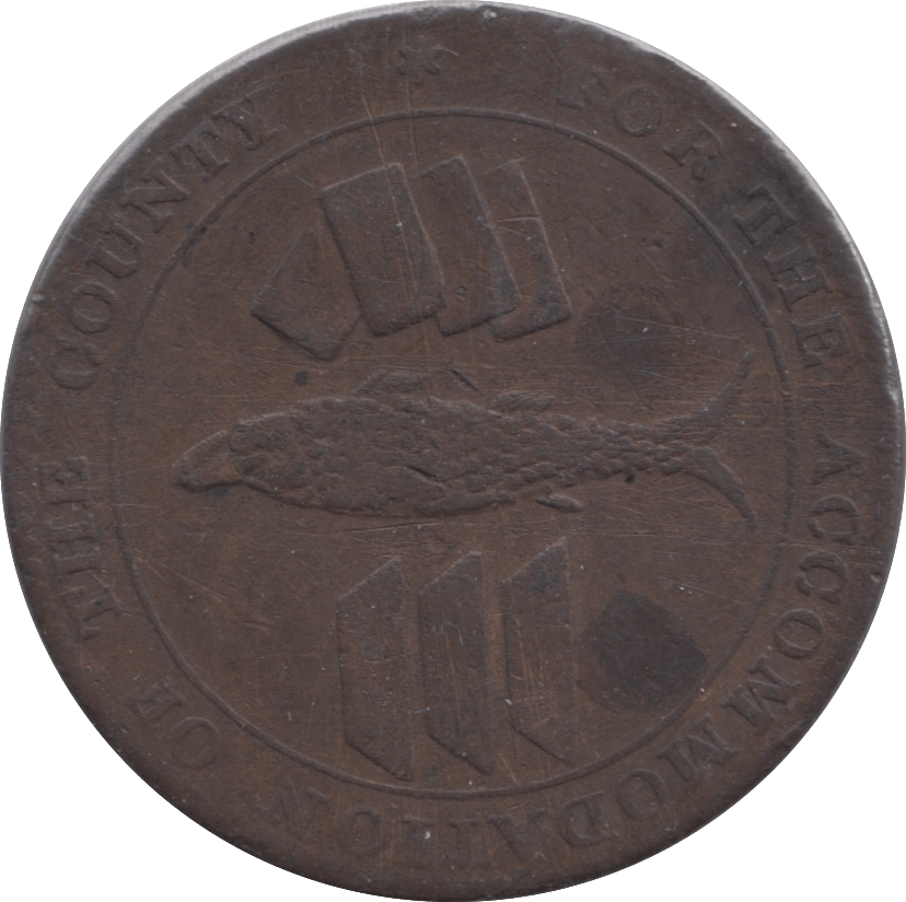 1811 PENNY TOKEN CORNISH ACCOMMODATION OF THE COUNTY REF 328 ...