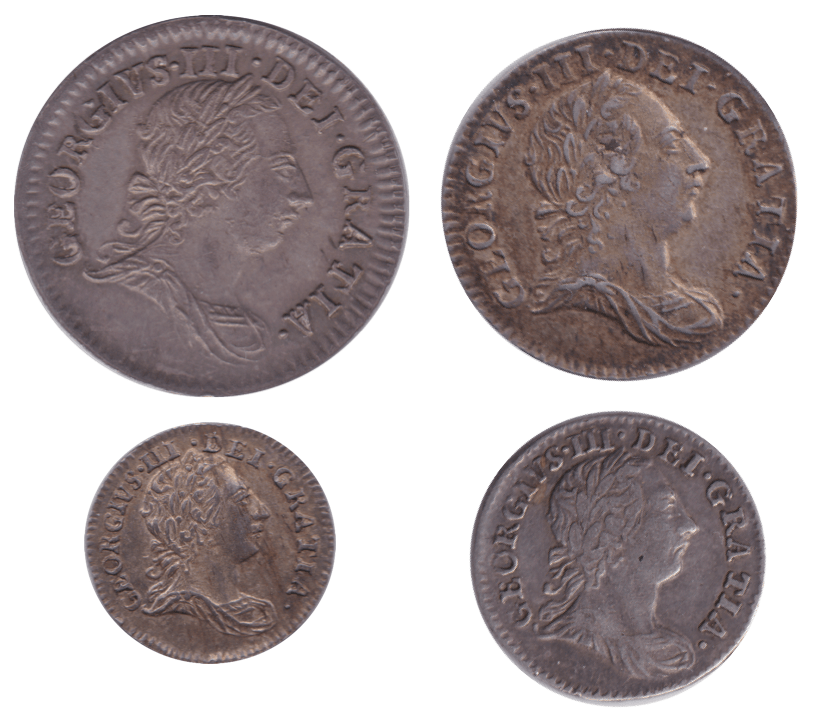 1763 MAUNDY SET GEORGE III - Cambridgeshire Coins – Cambridgeshire Coins