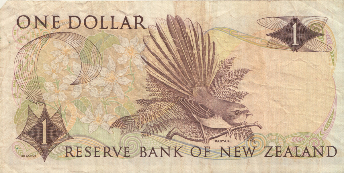 BANK OF NEW ZEALAND ONE DOLLAR BANKNOTE REF 1282 World Banknotes ...